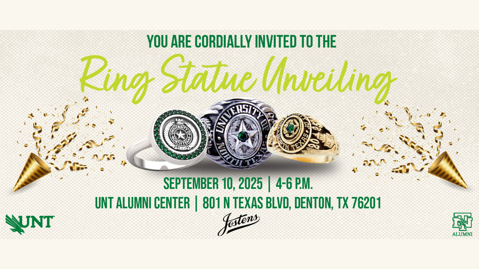 UNT Ring Statue Unveiling - UNT Alumni Association